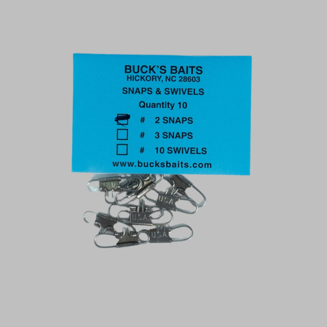 Stainless Snaps & Swivels - Spoonplugging Terminal Tackle – Buck's ...
