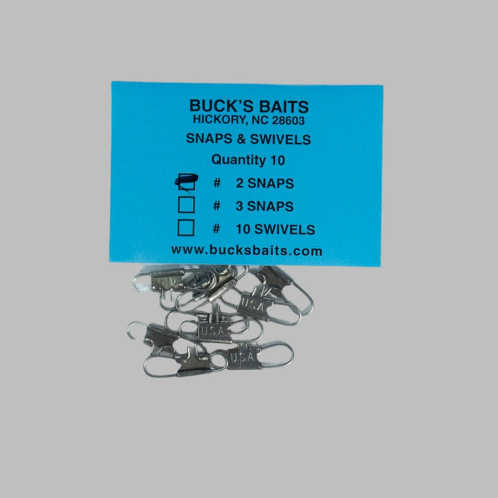 Stainless Snaps & Swivels - Spoonplugging Terminal Tackle – Buck's ...