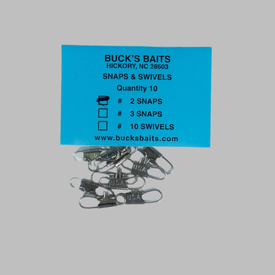 Stainless Snaps & Swivels - Spoonplugging Terminal Tackle – Buck's ...